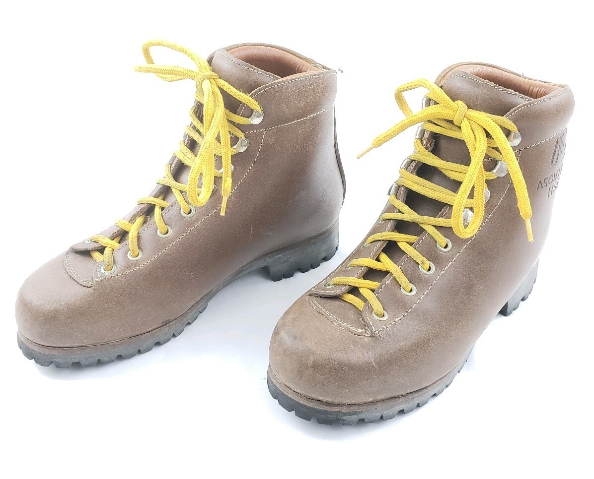 Vintage ASOLO Sport Ridge Mountaineering Hiking Boots Vibram Sole Men's ...