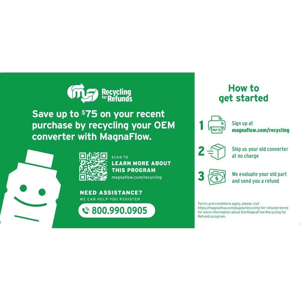 MagnaFlow Exhaust Products Catalytic Converter CARB Approved 5582309 ...