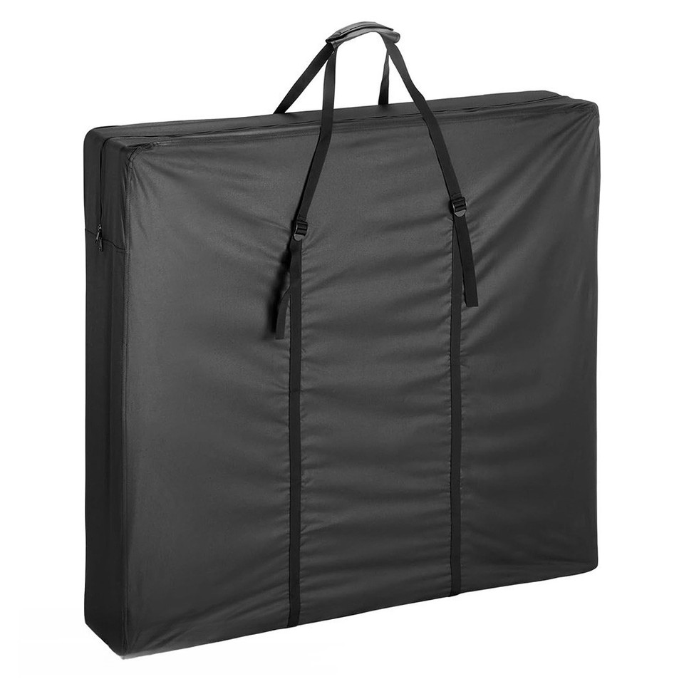 Easy access folding table storage bag with wide opening for quick ...