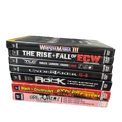 WWE Wrestling DVD Lot Hall Of fame Wrestlers Wrestlemania 3 ECW TLC (See Photos) | eBay