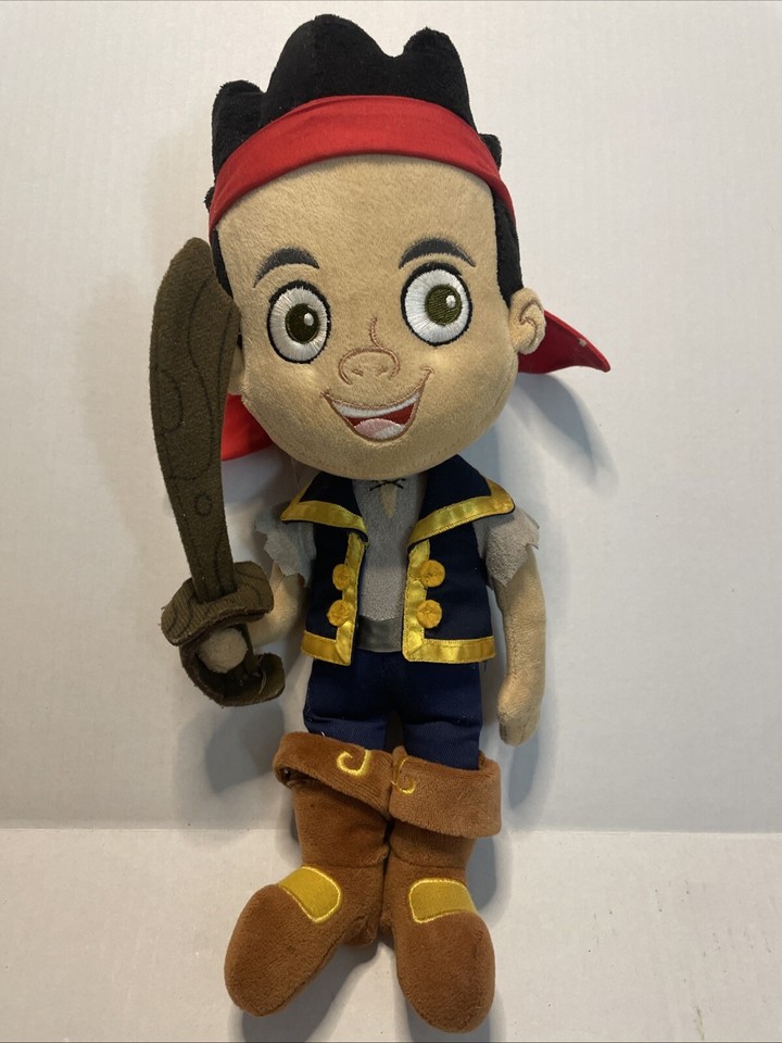 Disney Store Plush Doll Jake and the Neverland Pirates Toy Stuffed 12 ...