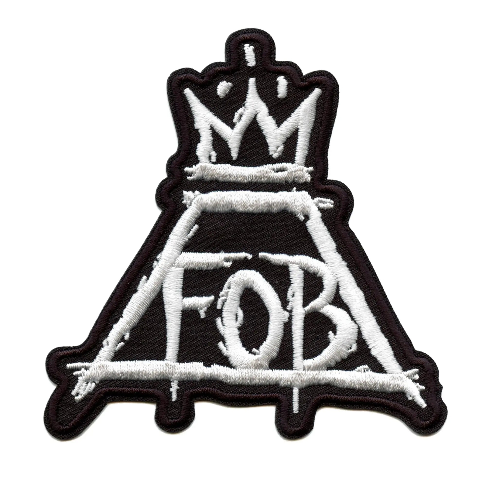 Fall Out Boy Patch FOB Crown Logo Embroidered Iron On | eBay