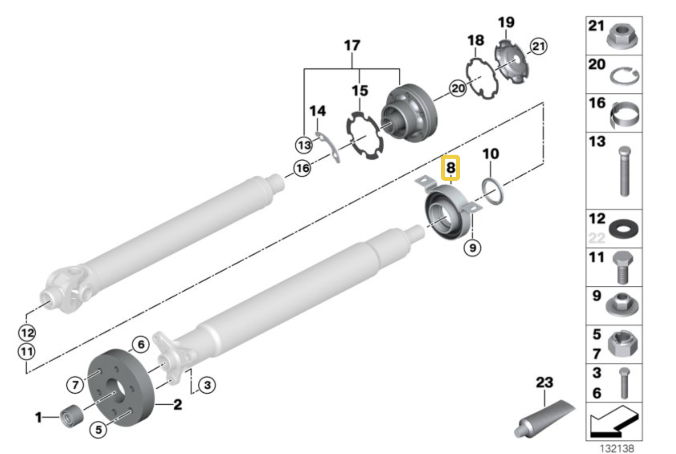 Drive shaft mount for BMW E-53 X5 | eBay