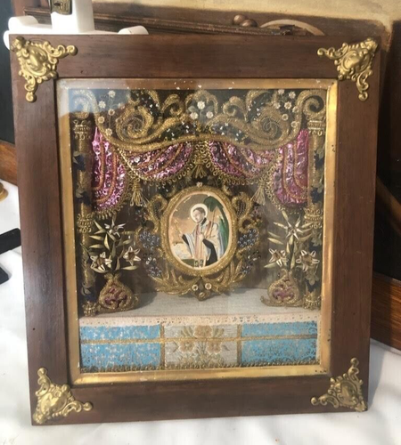 Vintage Catholic Religious Framed Shadow Box of St Aloysisus Gonzaga | eBay