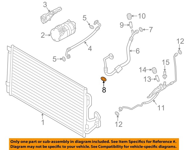 BMW 64508363041 Genuine OEM Suction Hose O-ring for sale online | eBay