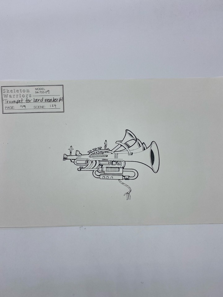 Skeleton Warriors 1994 Production Darrel Bowen COPY Model Cel Drawing ...