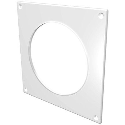 Flat Duct Wall Plate 170mm x 170mm / 125mm Plastic Ducting Hose Rosette ...
