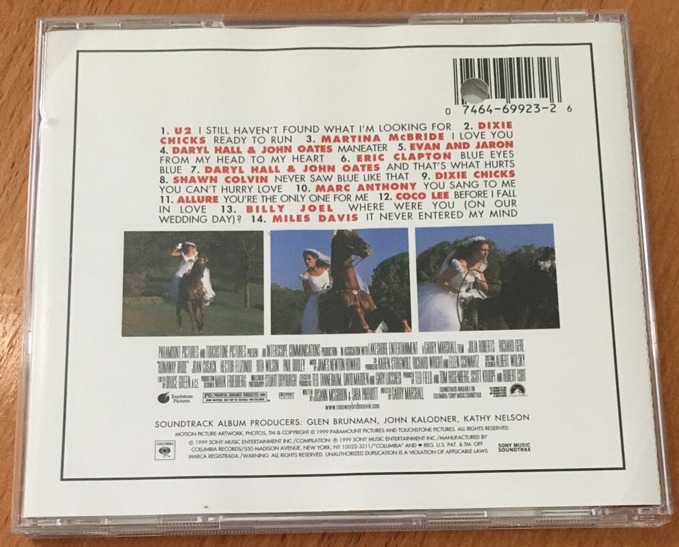 The Runaway Bride by Original Soundtrack (CD, Jul-1999, Sony Music ...