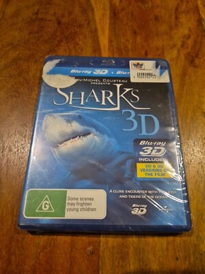 Sharks | 3D + 2D Blu-ray (Blu-ray 2004) Region B Jean-Michael | eBay