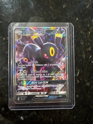 Pokémon- Umbreon GX Full Art Ultra Rare Holo Card #80 Sun and Moon-(2 ...