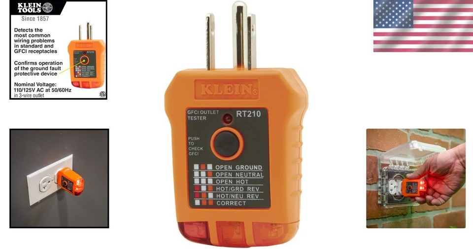 Versatile GFCI Outlet Tester – Detects Common Wiring Problems ...