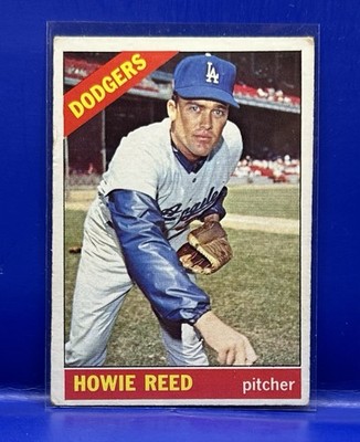 1966 TOPPS #387 Howie Reed: Los Angeles Dodgers: Pitcher: Baseball Card ...
