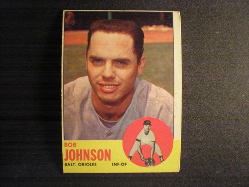 1963 Topps Baseball Bob Johnson Card # 504 | eBay