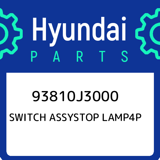 93810J3000 Hyundai Switch assystop lamp4p 93810J3000, New Genuine OEM ...