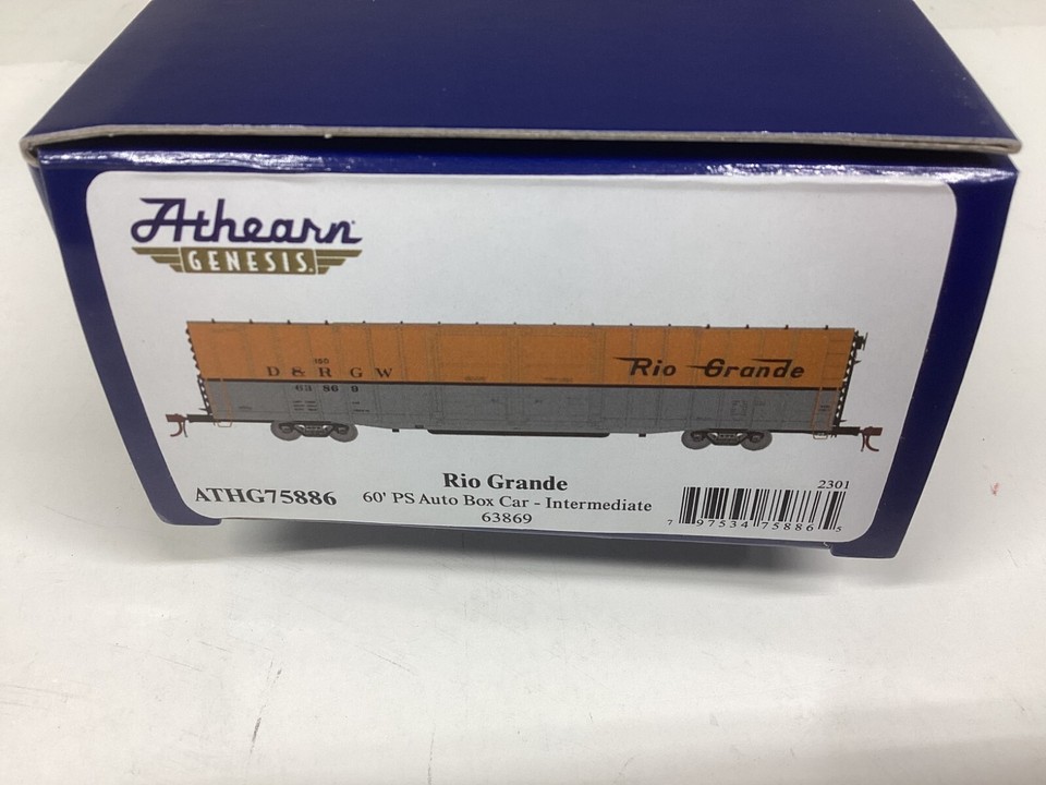 Athearn Genesis #G75886 HO scale "Rio Grande" 60' PS auto box car Rd ...