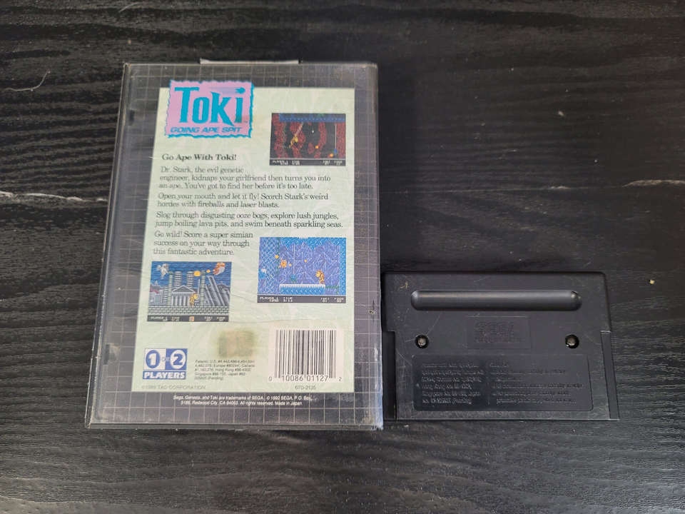 Toki: Going Ape Spit for Sega Genesis In Box IB Great Shape PU ...