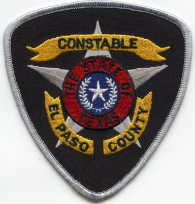 EL PASO COUNTY TEXAS TX gold and black CONSTABLE sheriff police PATCH | eBay