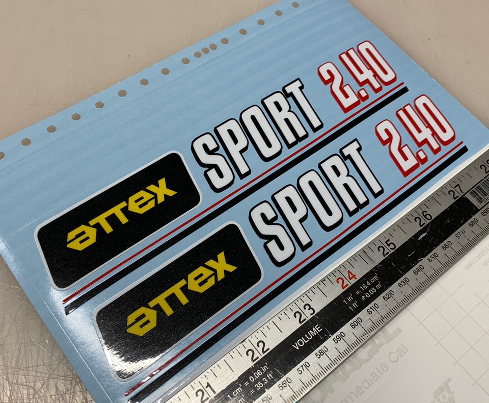 ATTEX 2.40 mini bike minibike decals stickers | eBay