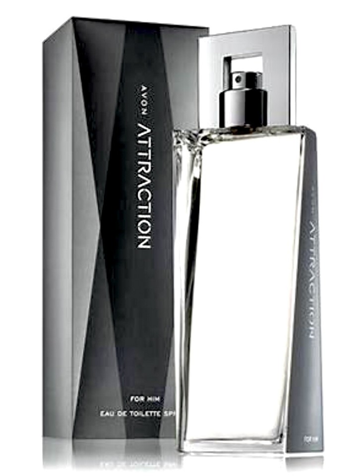 Avon ATTRACTION for HIM cologne Spray + Hair & Body Wash & After Shave ...