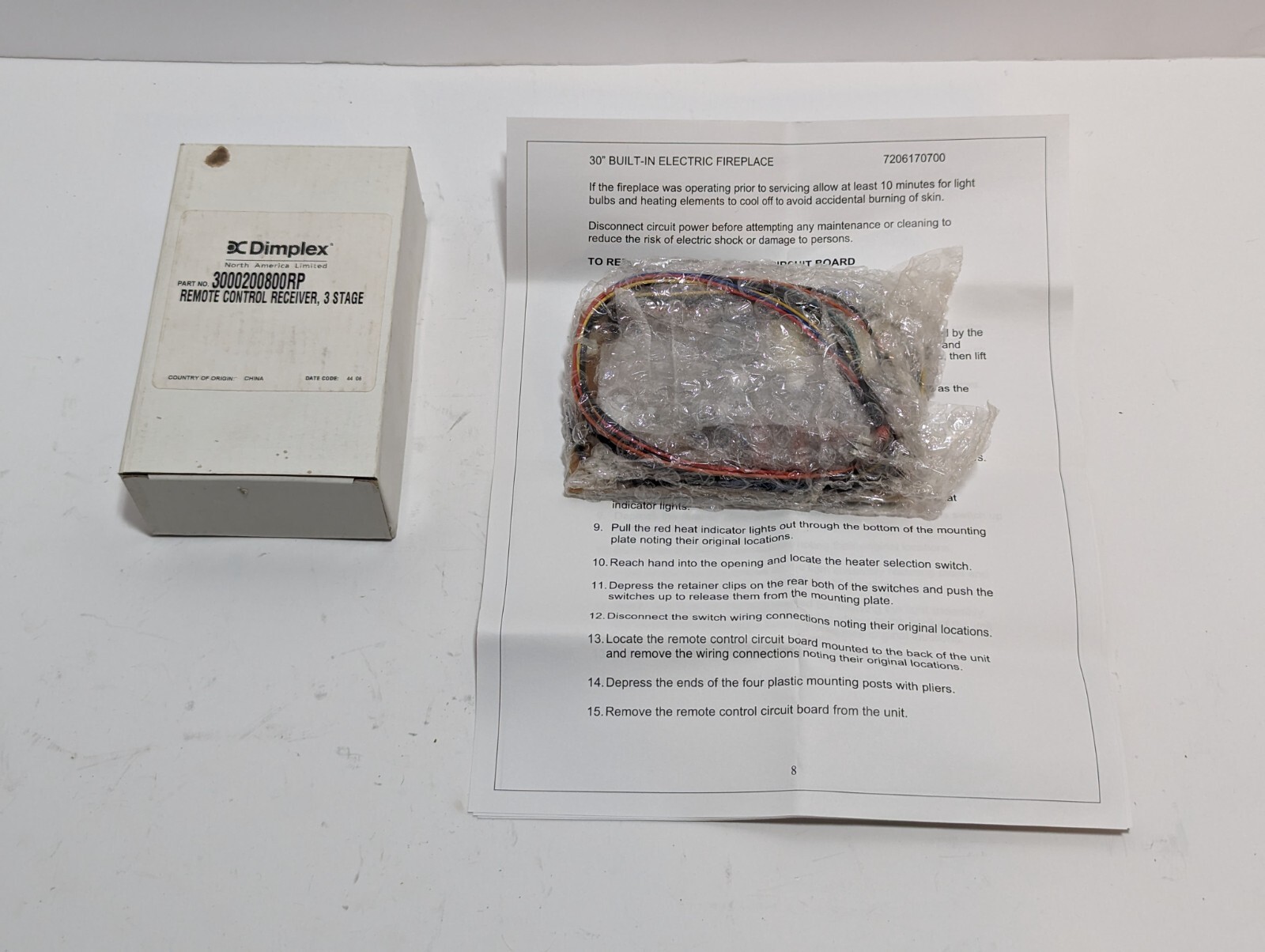 Dimplex 3000200800RP Remote Control Receiver, 3 Stage | eBay