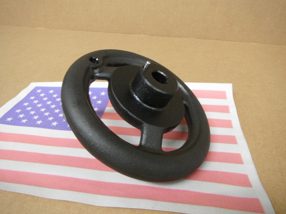 IMPROVED Bridgeport mill part FINE FEED HANDWHEEL M1413 cast aluminum 5 ...
