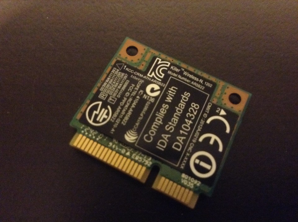 Alienware 18 R1 WiFi Card Killer Wireless-N 1202 | eBay