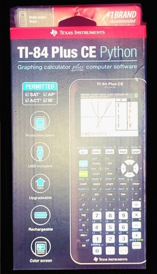Texas Instruments TI-84 Plus CE-T Python Edition Graphing Calculator ...