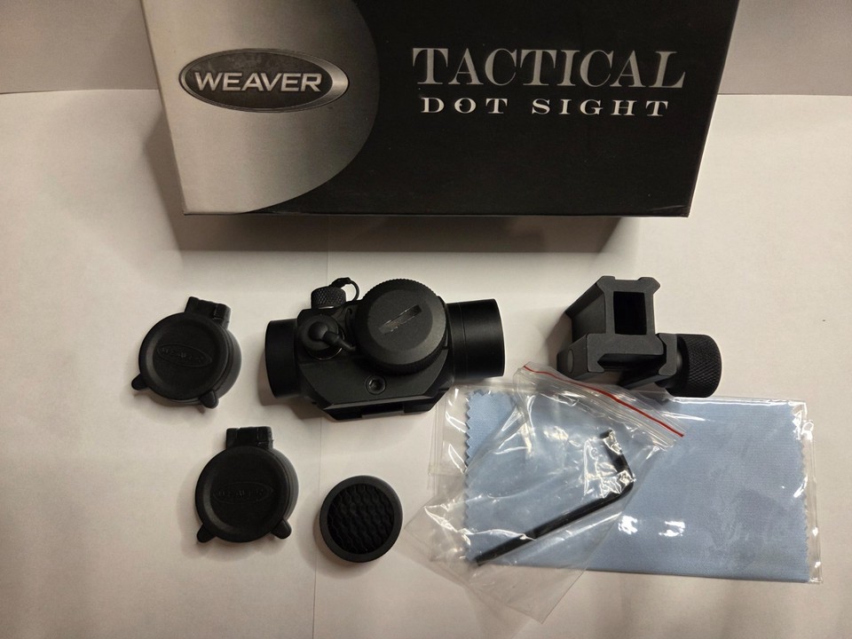 Weaver Tactical Dot Sight Rapid Fire Red Dot Riser Block Night Vision ...