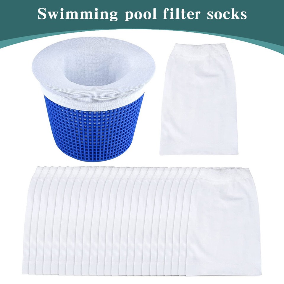 Pool Skimmer Socks Reusable Pool Filter Socks for In-Ground Above ...