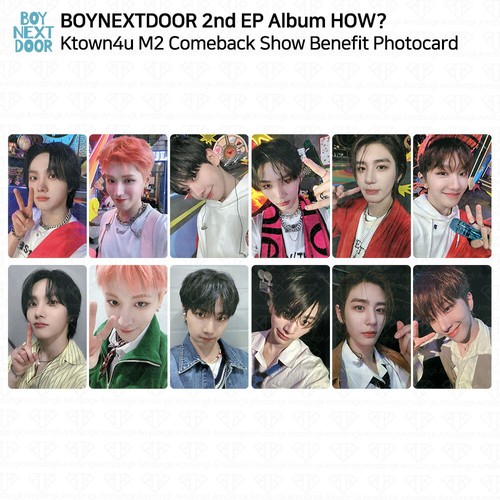 BOYNEXTDOOR 2nd EP Album HOW? Ktown4u M2 Comeback Show Benefit Photocard KPOP | eBay
