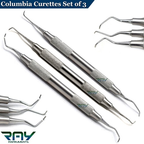 SURGICAL Dental Hygienist Periodontal Instruments Columbia Curettes Set ...
