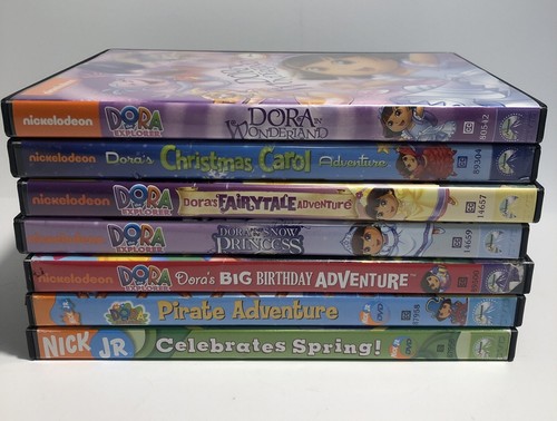 Lot of 7 - DORA THE EXPLORER DVD - Nick Jr, Nickelodeon Adventure DVDs ...