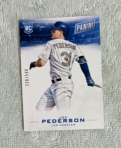 2015 Panini Black Friday Joc Pederson RC Rookie Card #48 ~ 220/599 w ...