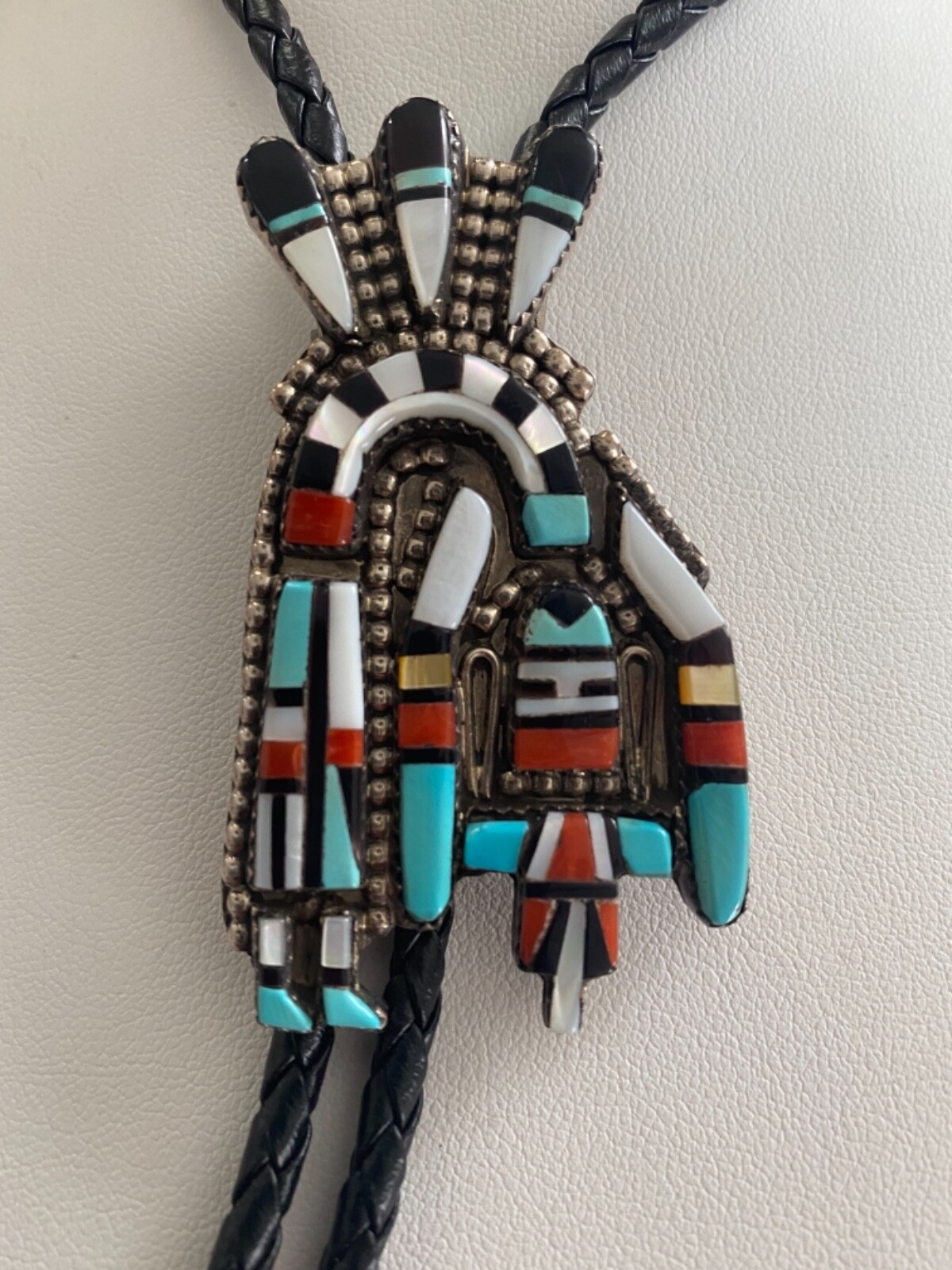 Native American vintage Zuni HE Cellicion signed ster… - Gem