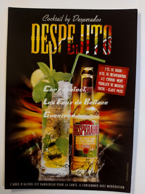 DESPEJITO COCKTAIL BY DESPERADOS pub carte postale | eBay