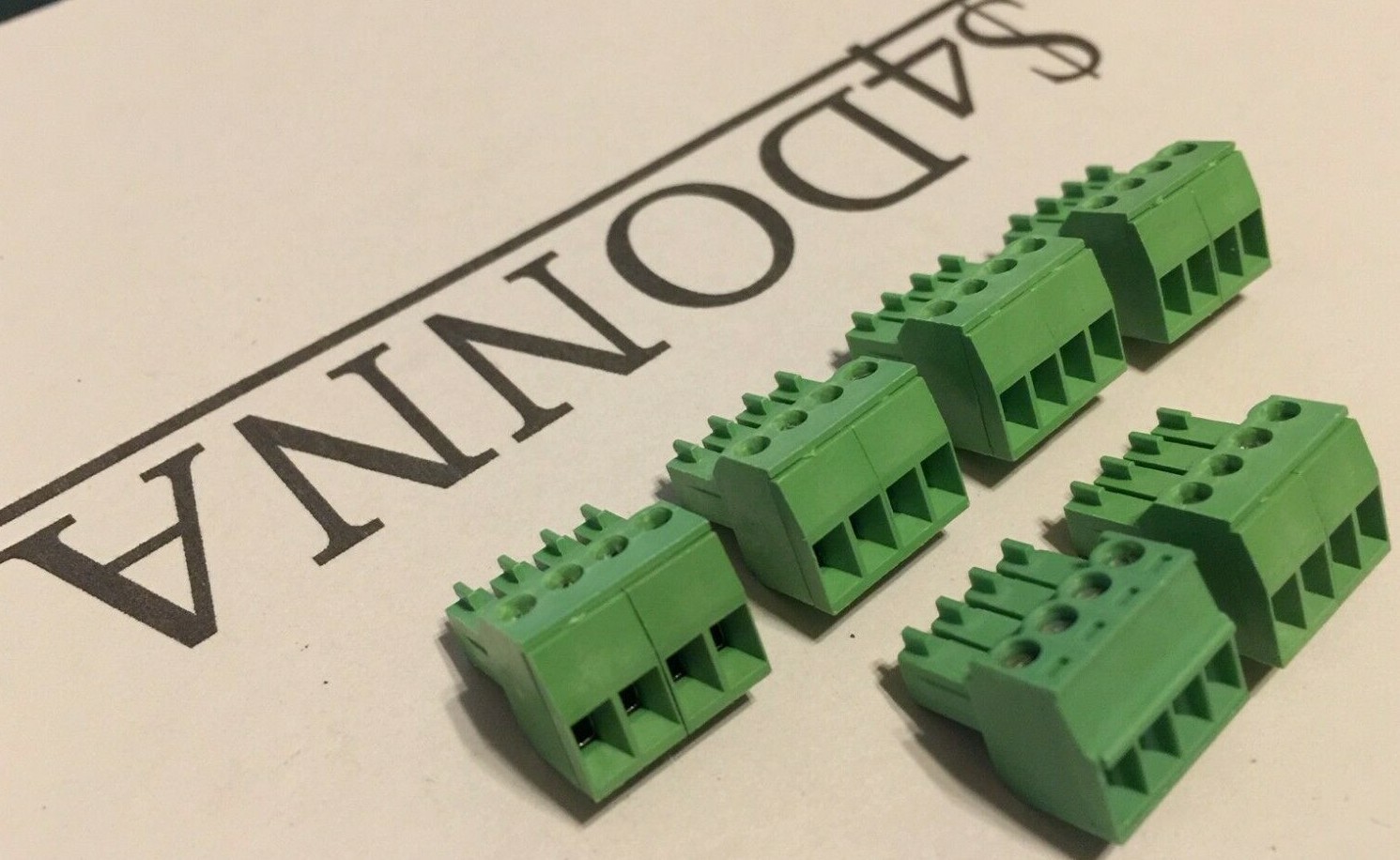 Crestron 6pc 4-Pin 3.5mm Phoenix connector captive screw wire blocks ...