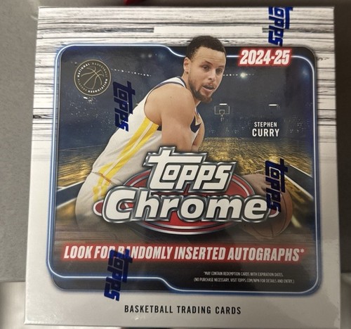 2024-25 Topps Chrome Basketball Mega Box NBA Trading Cards New Factory ...