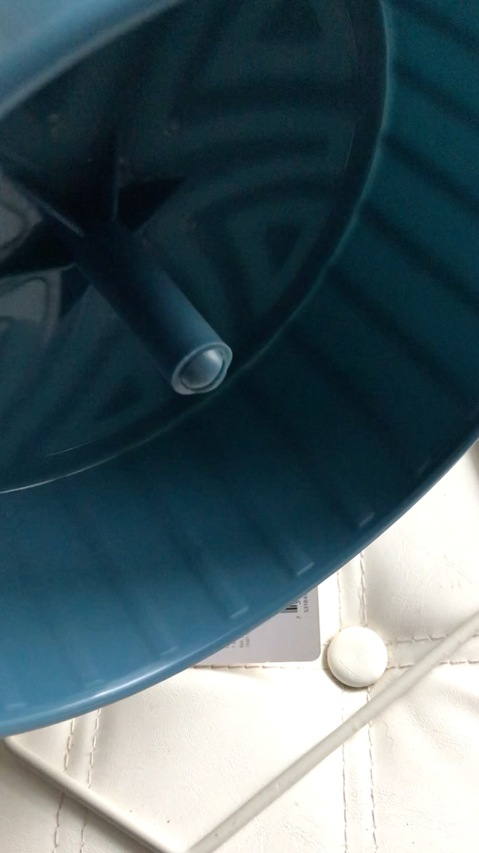 exercise wheel New-for hamster full cheeks 8" blue w/white stand pet ...