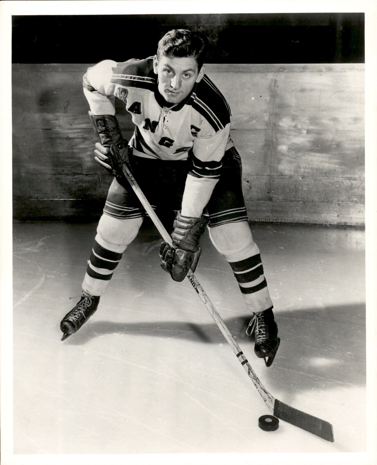 PF19 Original Photo DON RALEIGH 1943-56 NEW YORK RANGERS NHL ICE HOCKEY ...