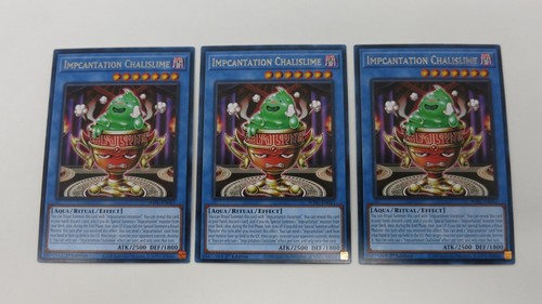 3x IMPCANTATION CHALISLIME 1ST EDITION WISU-EN051 RARE YUGIOH NM ...