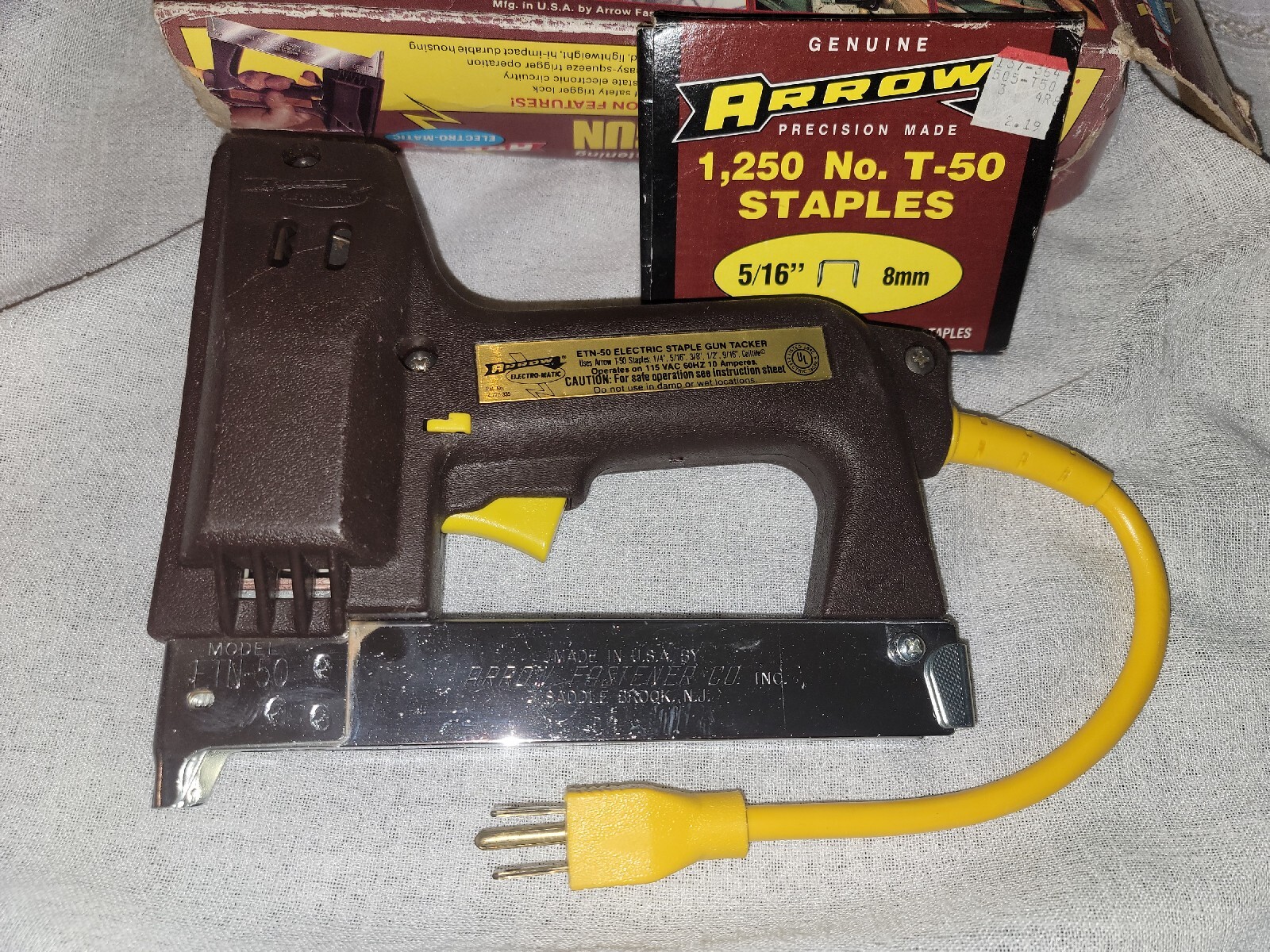 Arrow Etn-50 Electric Staple Gun Tacker for sale online | eBay