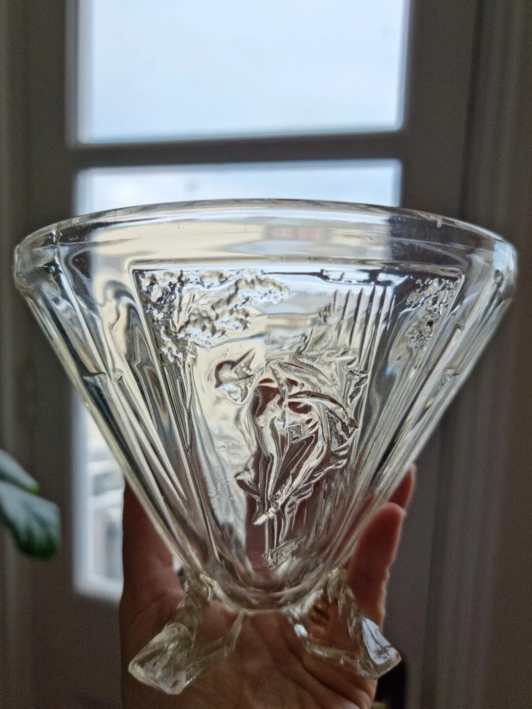 Sowerby Art Deco 1930's Amber Glass 'Mercury' Vase | eBay UK