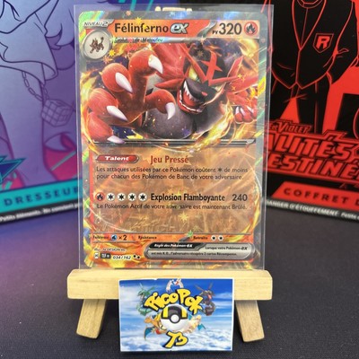 Carte Pokemon FELINFERNO 034/162 EX EV5 Ecarlate et Violet TEF FR NEUF ...