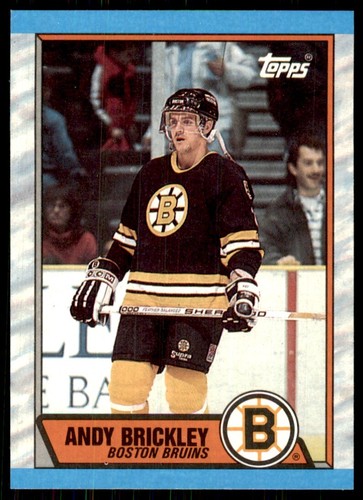 1989-90 TOPPS ANDY BRICKLEY RC BOSTON BRUINS #29 | eBay