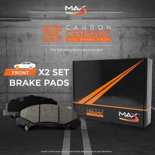 [Front] Max Brakes Carbon Ceramic Pads KT030851 | eBay