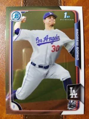 ANDREW SOPKO - RC ROOKIE #87 LOS ANGELES DODGERS - 2015 BOWMAN CHROME ...
