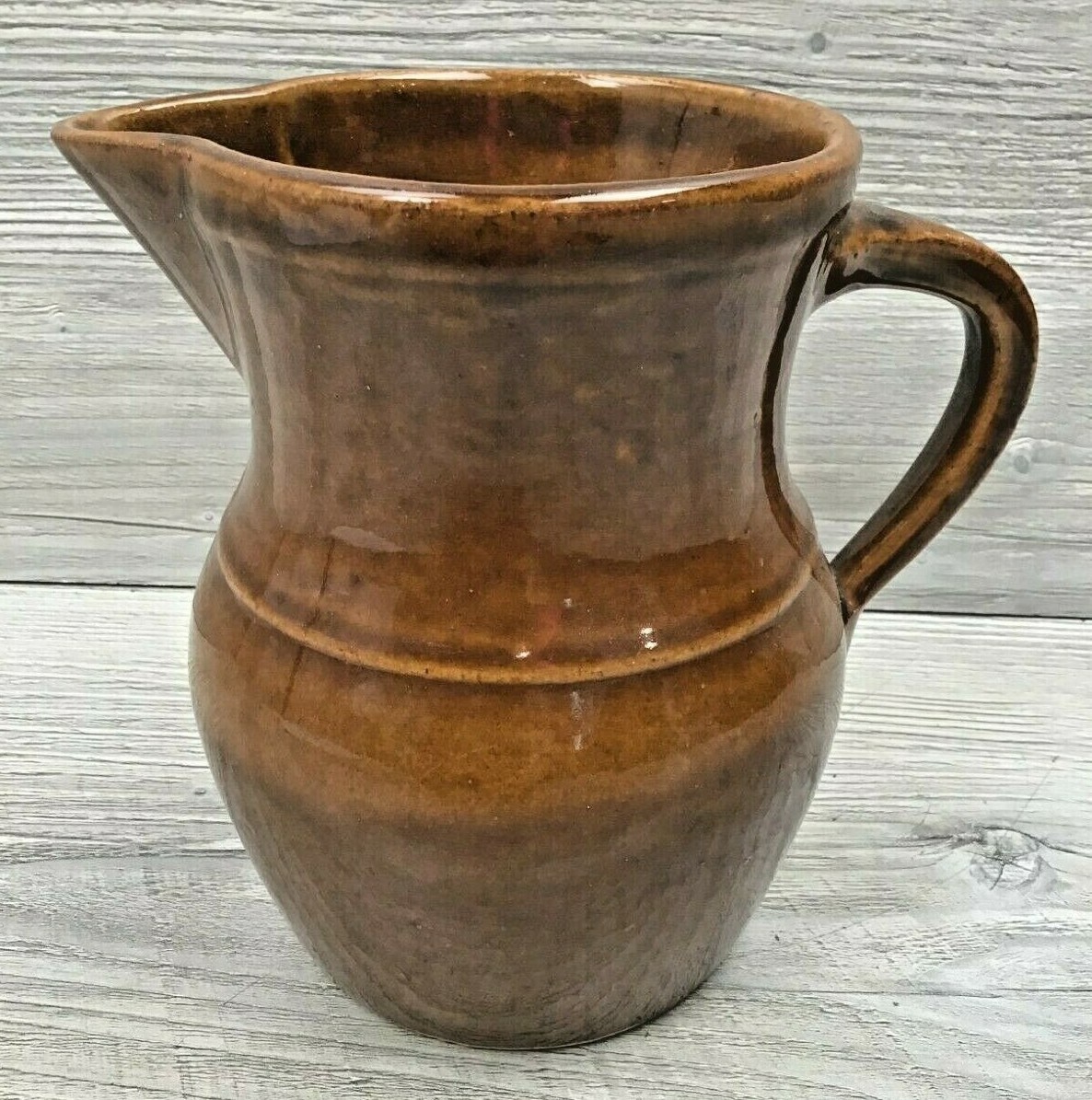 Brown Ceramic Pitcher