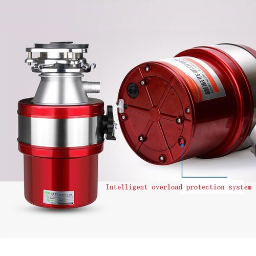 220V Kitchen Food Waste Processor Disposer Garbage Disposal Crusher ...