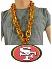 NFL San Francisco 49ers 3D Fan Chain Necklace Foam 2 in 1 | eBay