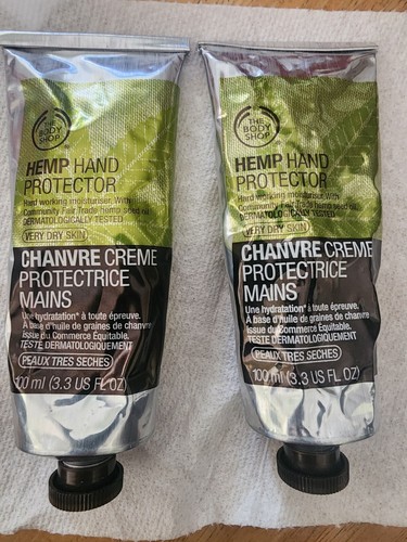 The Body Shop Hemp Hard-Working Hand Protector Ultra Dry Hands 3.3 Oz ...